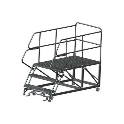 943034-9 Rolling Work Platform: 3 Steps, 30 in, 36 in Platform Wd, 60 ...