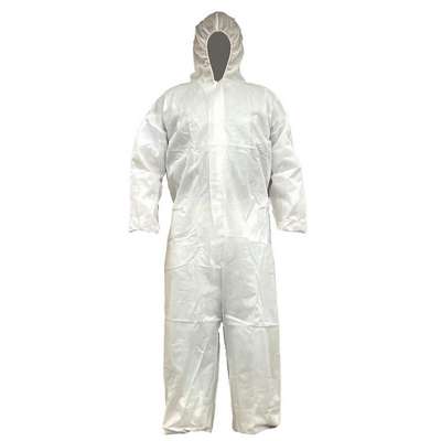 945999-7 Condor Hooded Coveralls: L, PP SMS, Elastic Wrist, Elastic ...