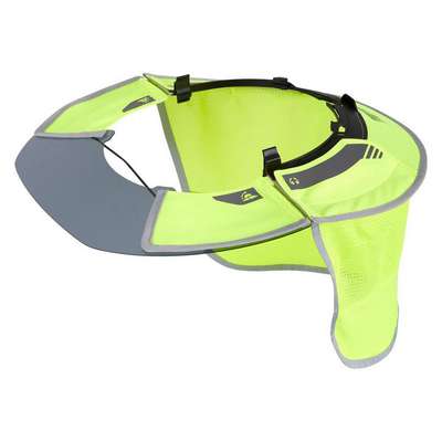 942707-3 Milwaukee Sun Visor/Sunshade: Black/Hi-Vis Yellow, Polyester ...