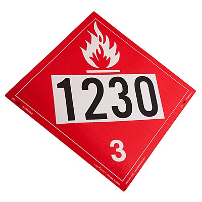 37957 Flammable Liquid Placard, 1230 | Imperial Supplies